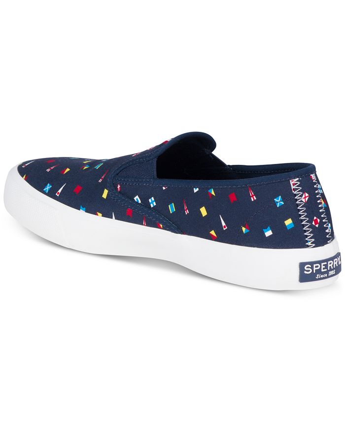 Sperry Men's Captain Slip-On Printed Sneakers - Macy's