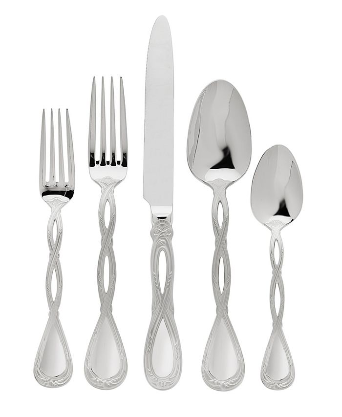 Ricci Argentieri Regale Satin 45-Pc. Flatware Set, Service for 8 - Macy's