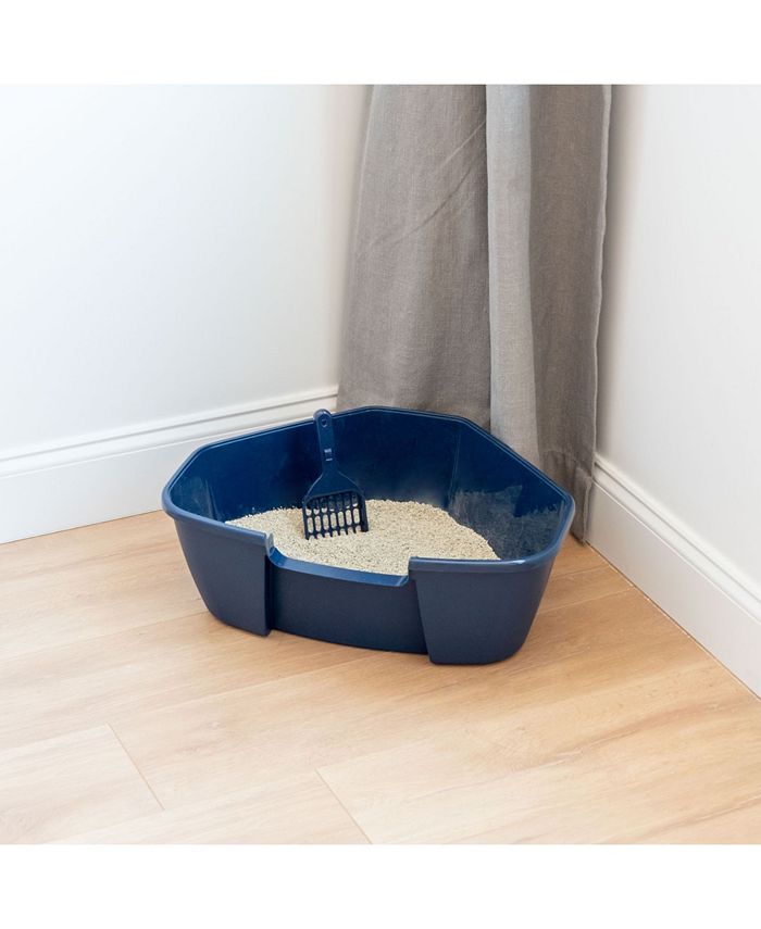 Gingko Large Corner Litter Box with Scoop - Macy's