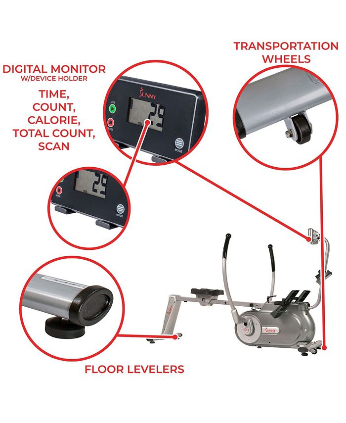 Sunny Health & Fitness Sunny Health and Fitness Full Motion Magnetic ...