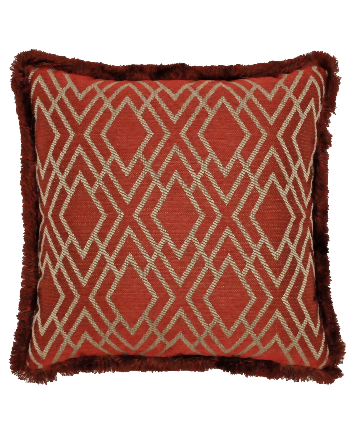 Click here for Rose Tree Harrogate 18X18 woven pillow - Red prices