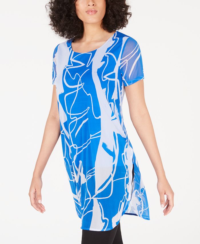 Alfani Printed Super Tunic, Created for Macy's - Macy's
