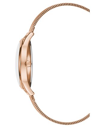 BCBGeneration Ladies Rose Gold Mesh Bracelet Watch with Affirmation ...