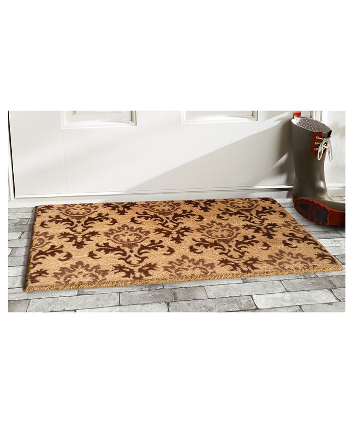 Home & More Lady Katherine 17" x 29" Coir/Vinyl Doormat - Macy's