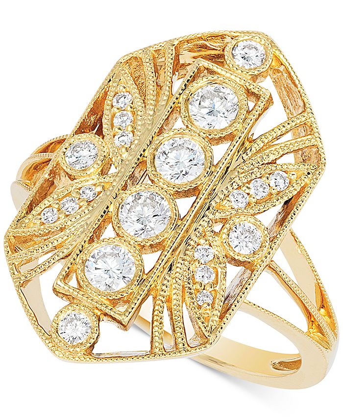 Le Vian Vanilla Diamond Openwork Statement Ring (1/2 ct. t.w.) in 14k ...