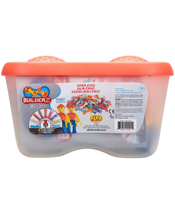 ZOOB BuilderZ-Colorz Set - 127 Pcs - Macy's