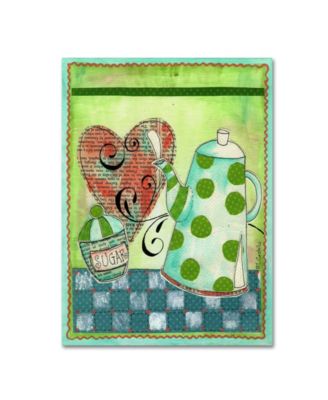 Maureen Lisa Costello 'Coffee Time Too' Canvas Art - 32" x 24" x 2 ...