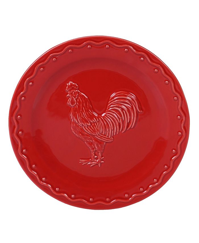 Certified International Homestead Rooster Round Platter - Macy's