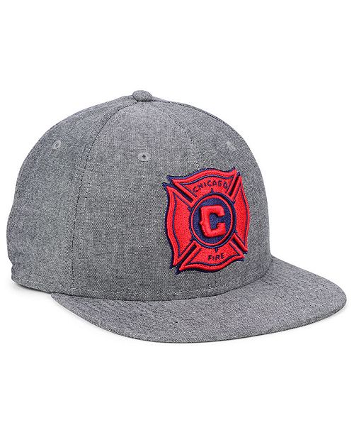 Lids Authentic MLS Headwear Chicago Fire Chambray Snapback Cap ...