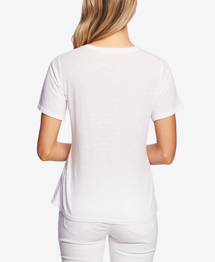 CeCe Crew-Neck Graphic T-Shirt - Macy's