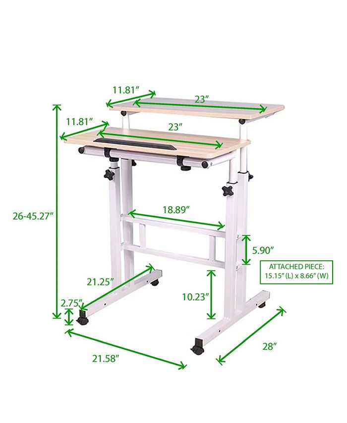 Mind Reader 2 Tier Sit and Stand Desk - Macy's