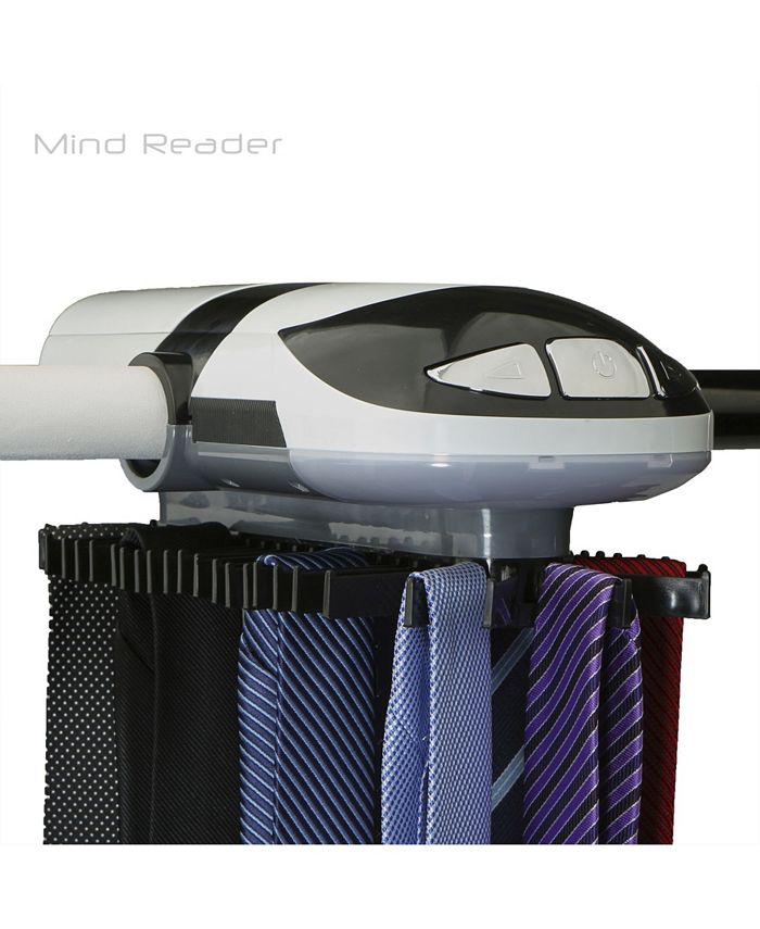 Mind Reader Automatic Motorized Revolving Tie and Belt Rack with Built ...