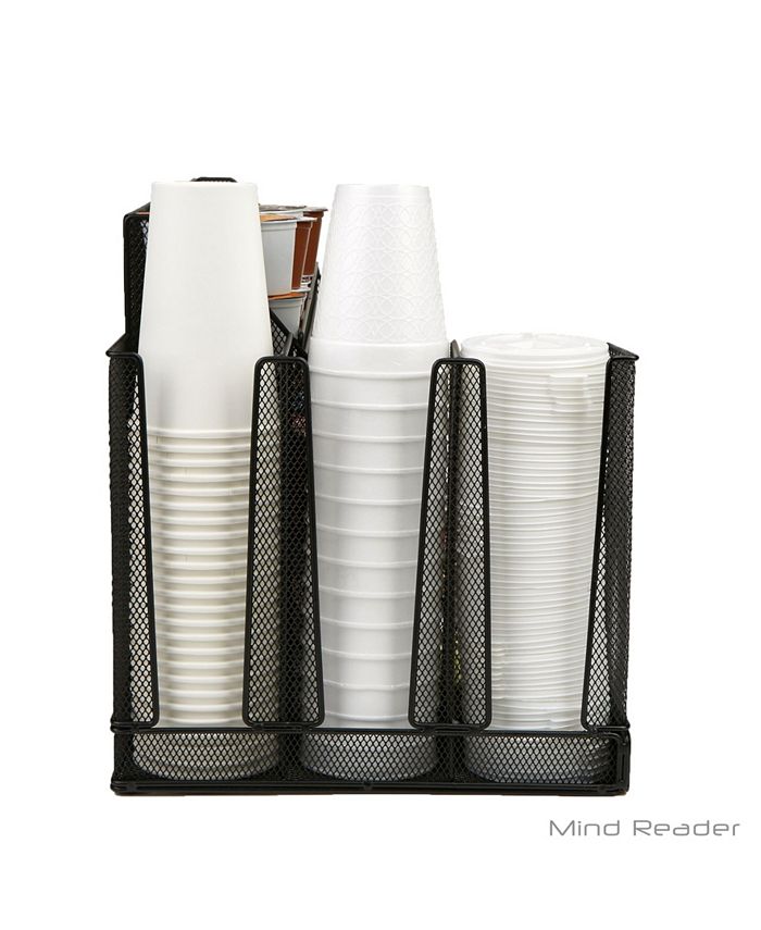 Mind Reader 14 Compartment 3 Tier Large Breakroom Condiment Organizer ...