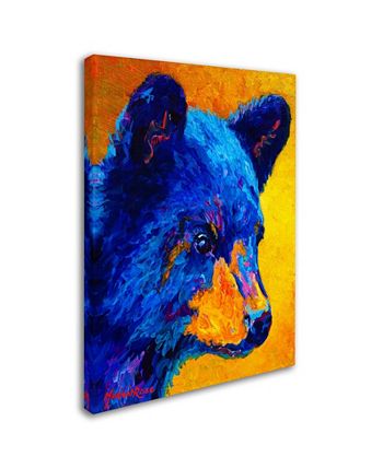 Trademark Global Marion Rose 'Black Bear Cub 2' Canvas Art - 32" x 24 ...