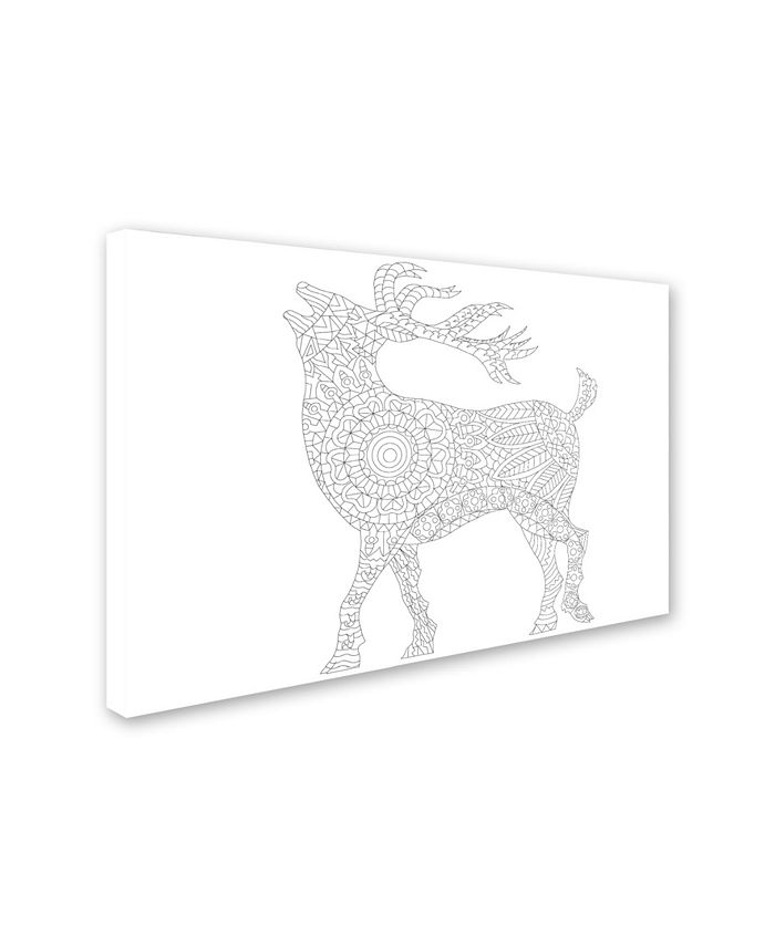 Trademark Global Miguel Balbas 'Deer' Canvas Art - 24" x 16" x 2" - Macy's