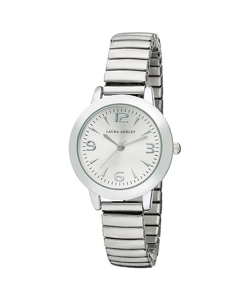 Laura Ashley Silver Stretch Bracelet Watch & Reviews - Watches ...