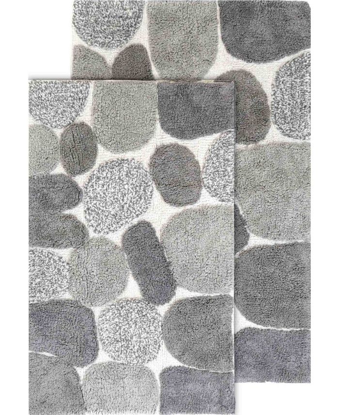 Chesapeake Plush Pebble Pattern Bath Rug - Macy's