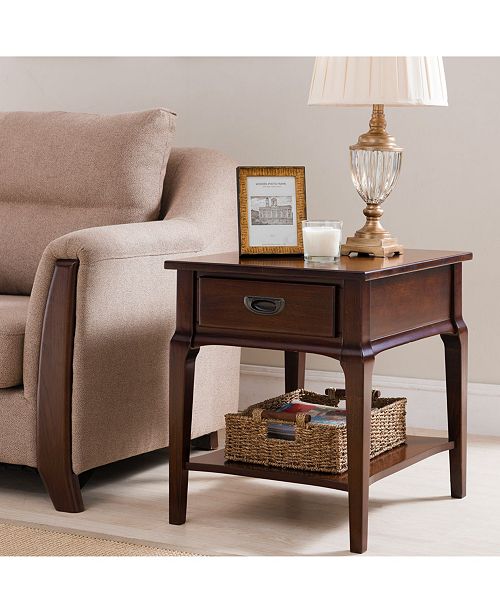 Leick Home Stratus Drawer End Table & Reviews - Furniture - Macy's