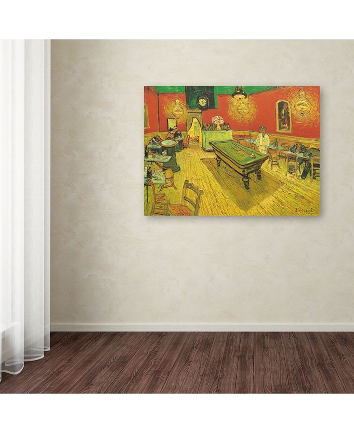 Trademark Global Vincent van Gogh 'Night Caf? with Pool Table' Canvas ...