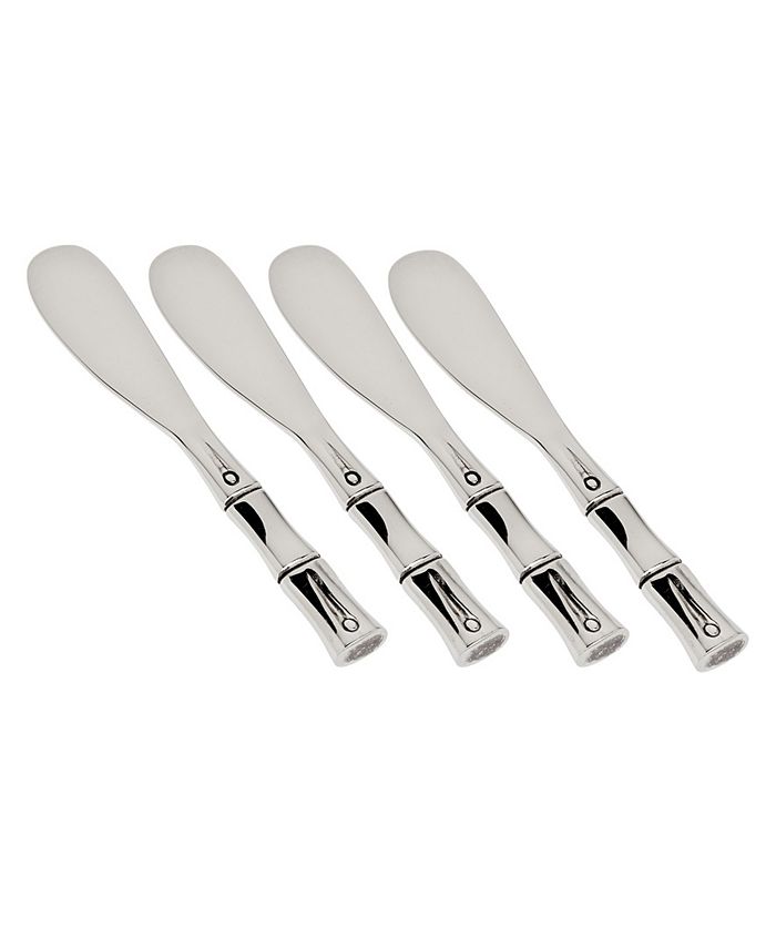 Godinger Bamboo Pate Knives - Set Of 4 - Macy's