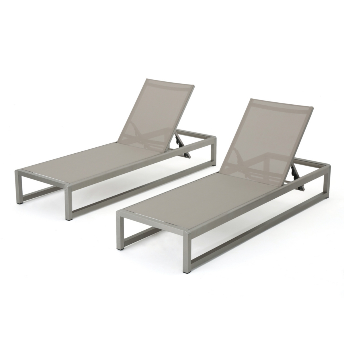 Click here for California Outdoor Chaise (Set of 2) - Grey prices