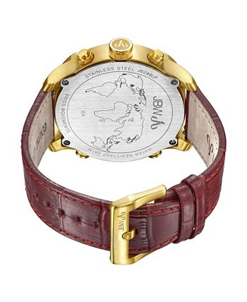 Jbw Men's G4 Diamond (1/6 ct.t.w.) 18k Gold Plated Stainless Steel ...