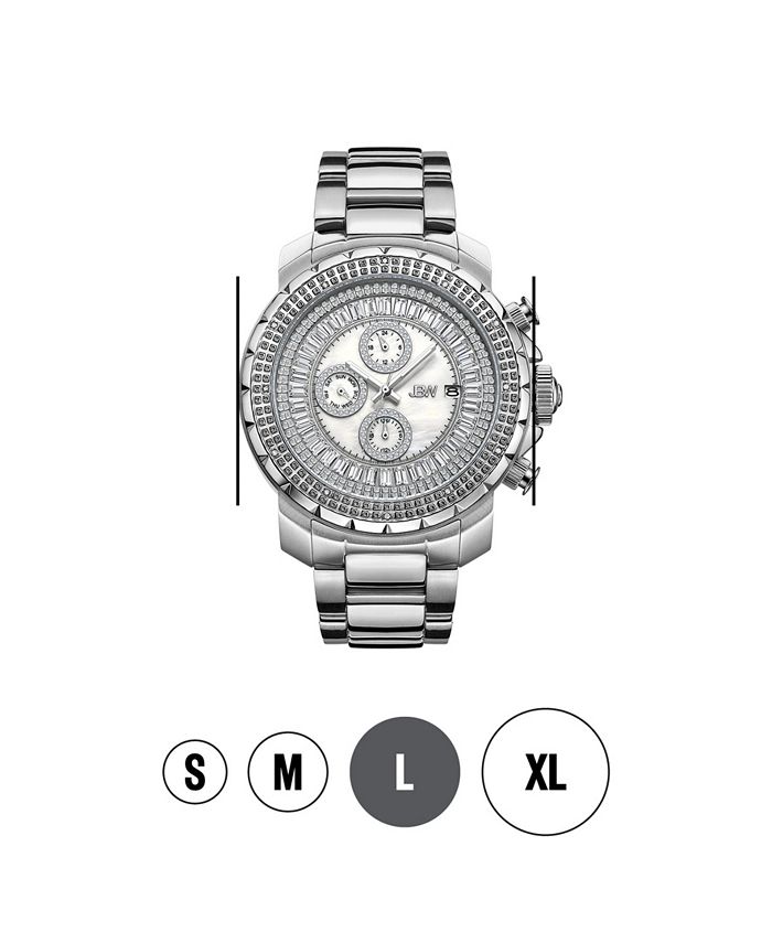 Jbw Men's Titus Diamond (1/8 ct.t.w.) Stainless Steel Watch - Macy's