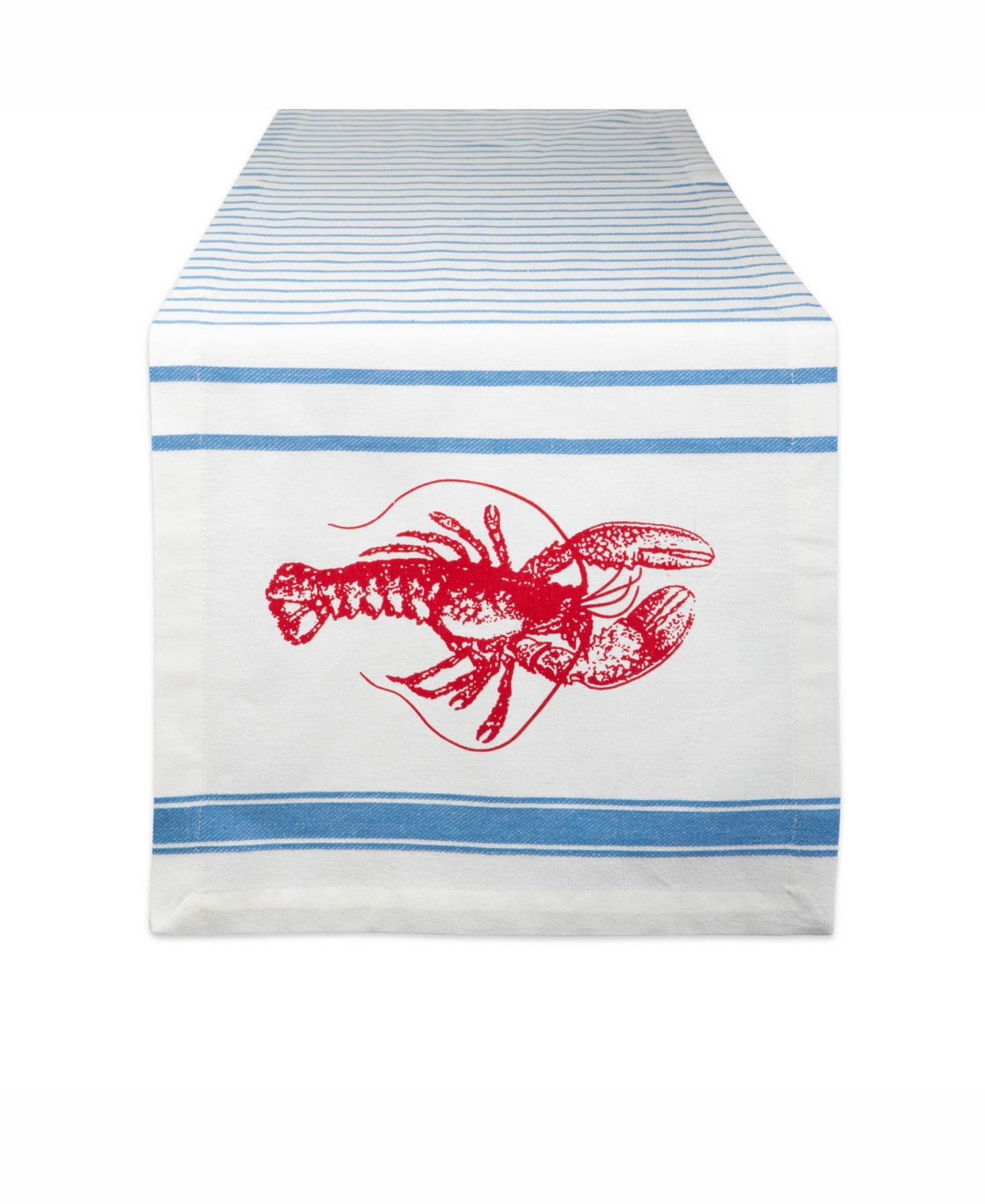 Click here for Lobster Stripe Table Runner 14 X 72 - Blue prices
