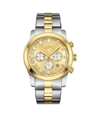 JBW Men's Delano Diamond (1/5 ct.t.w.) Stainless Steel Watch - Macy's