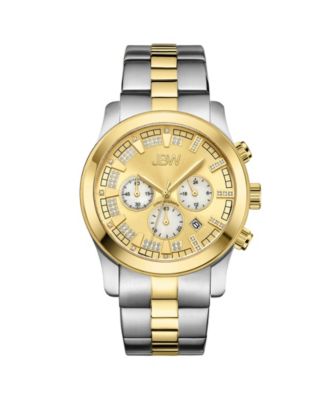 JBW Men's Delano Diamond (1/5 ct.t.w.) Stainless Steel Watch - Macy's