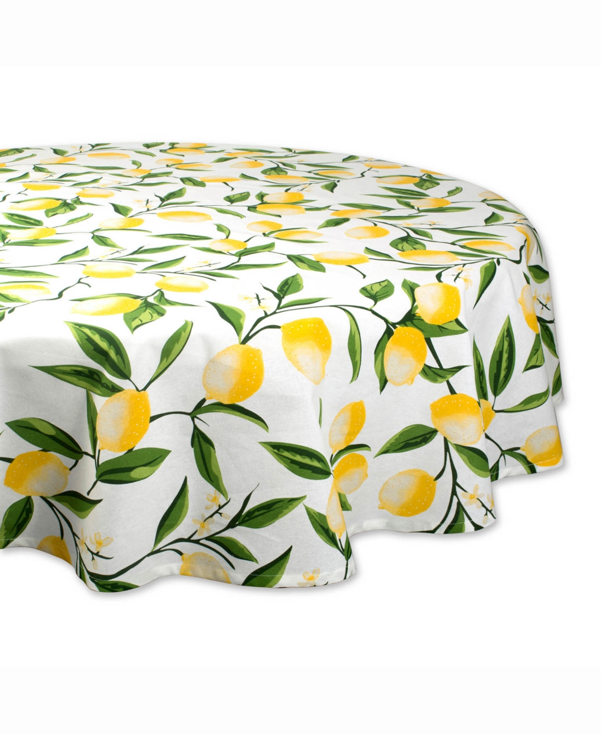 Click here for Lemon Bliss Print Table cloth 70 Round - Yellow prices