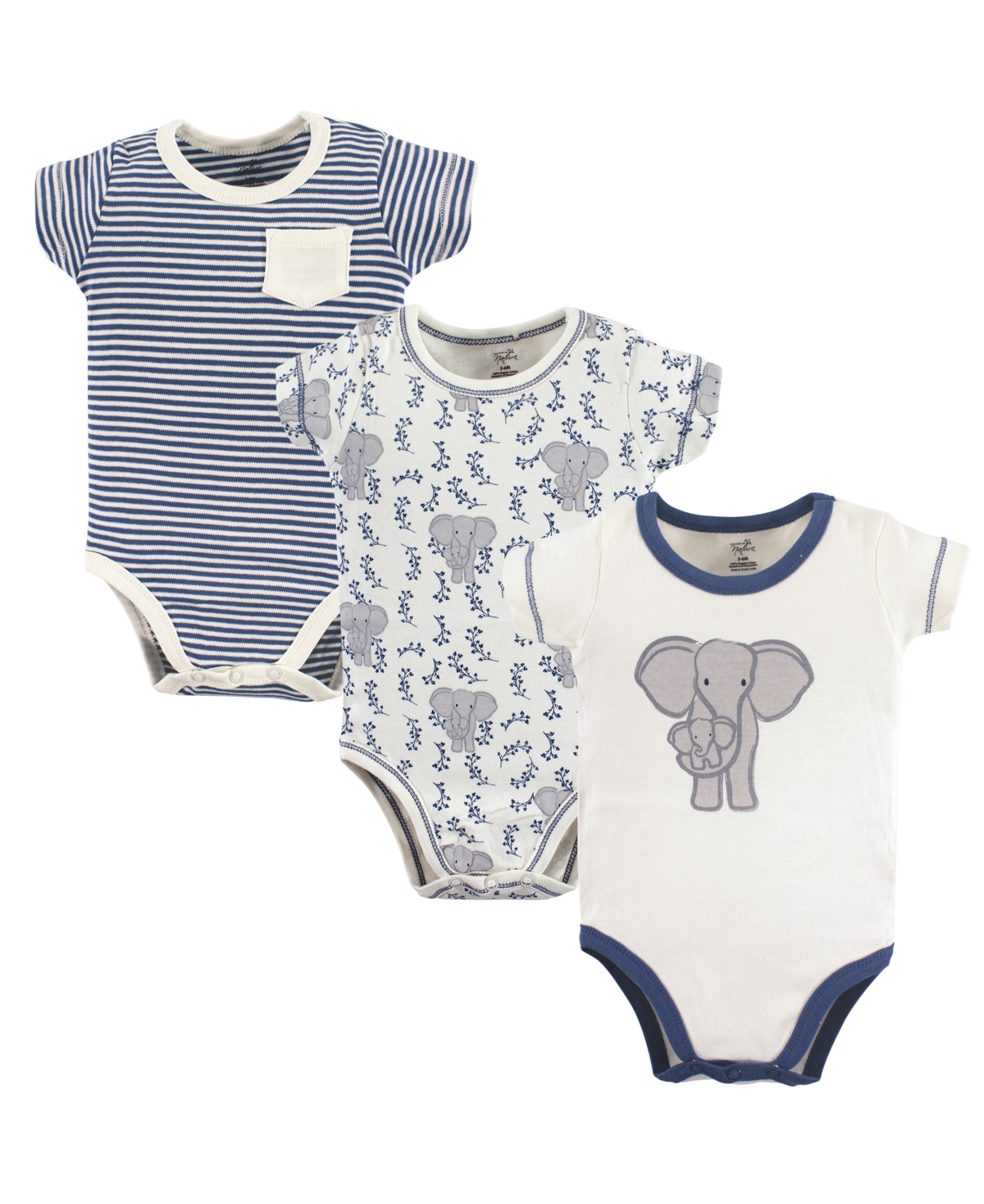 Click here for Touched by Nature Baby Boys 3Pk Natural Bodysuits... prices