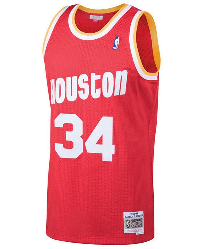 Mitchell & Ness Big Boys Hakeem Olajuwon Houston Rockets Hardwood ...