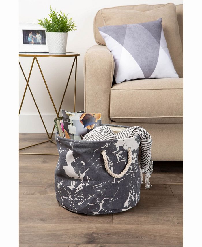 Design Imports Storage Bin Marble, Round - Macy's