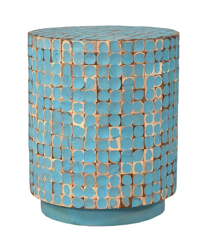 East At Main Brillion Coconut Shell Accent Table - Macy's