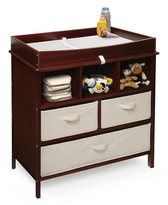 Badger Basket Estate Baby Changing Table with Three Baskets - OVERMAX ...