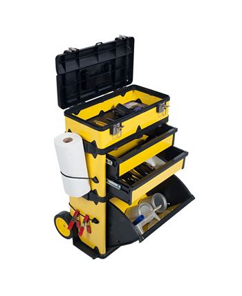 Trademark Global Stackable Toolbox Rolling Mobile organizer with ...