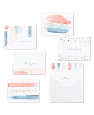 Paint Stripes Note Cards Assortment - Macy's
