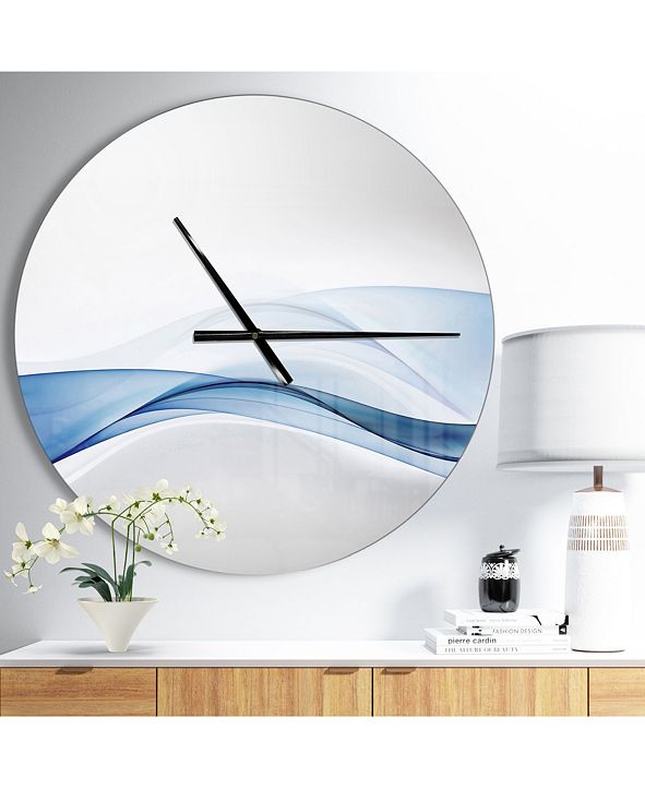Design Art Designart Oversized Modern Round Metal Wall Clock & Reviews ...