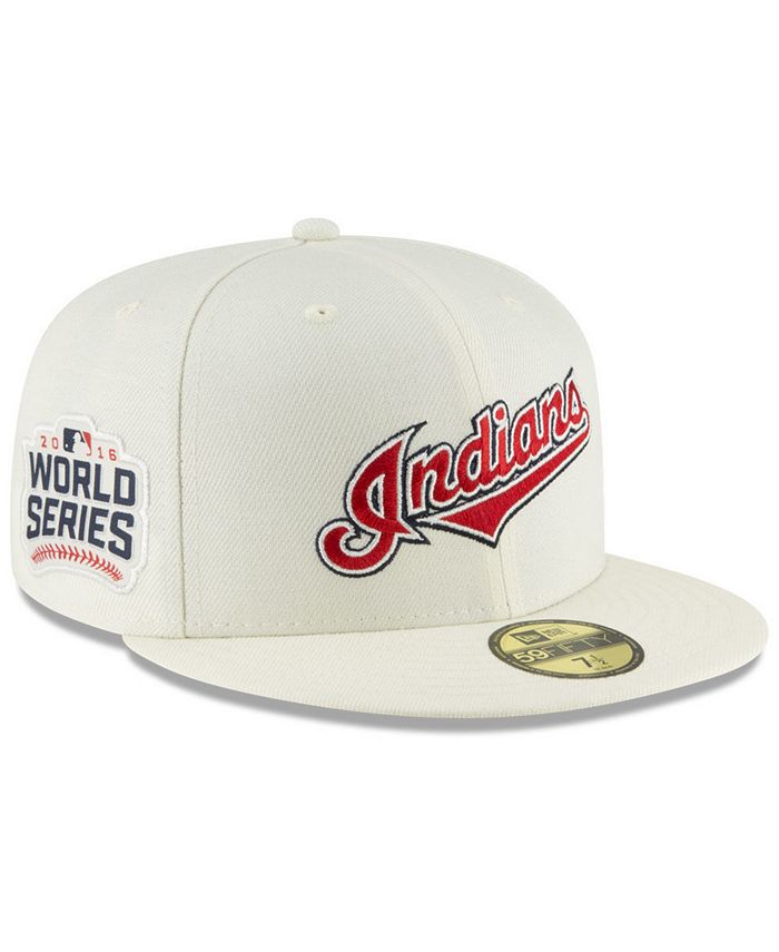 New Era Cleveland Indians Vintage World Series Patch 59FIFTY Cap - Macy's