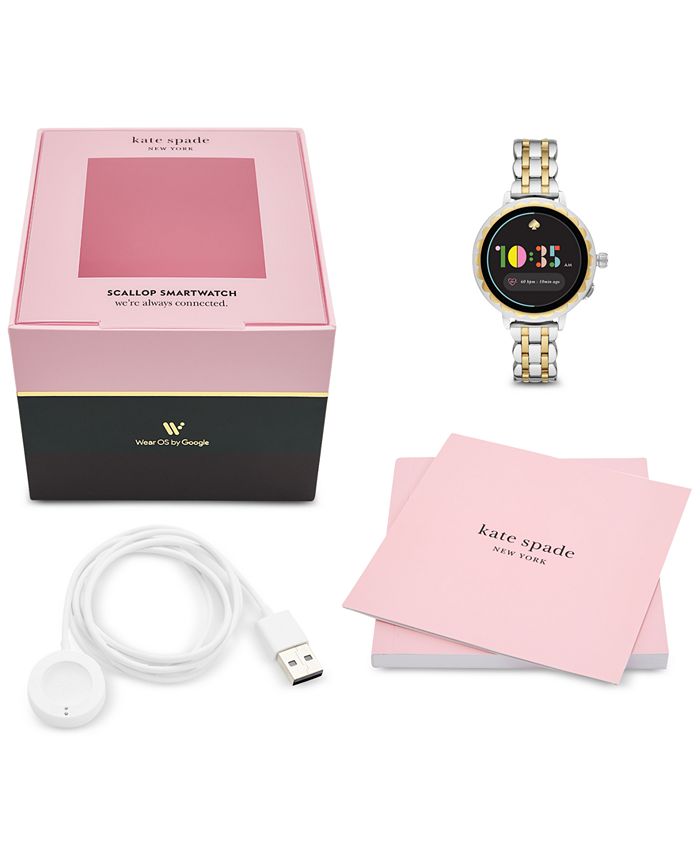 kate spade new york Women's Scallop 2 Two-Tone Stainless Steel Bracelet ...