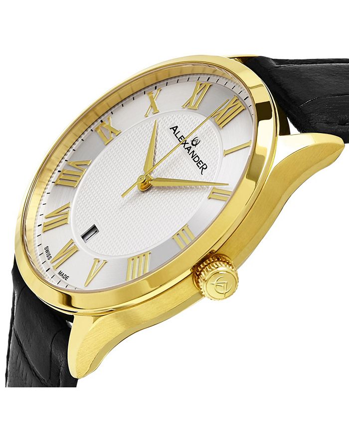 Stuhrling Alexander Watch A103-03, Stainless Steel Yellow Gold Tone ...