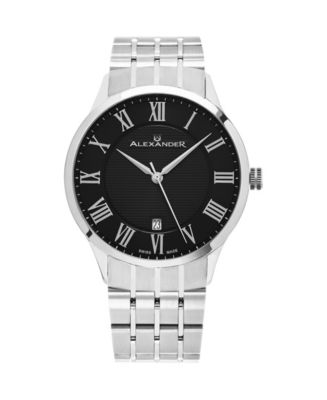 Alexander Watch A103B-02, Stainless Steel Case on Stainless Steel ...
