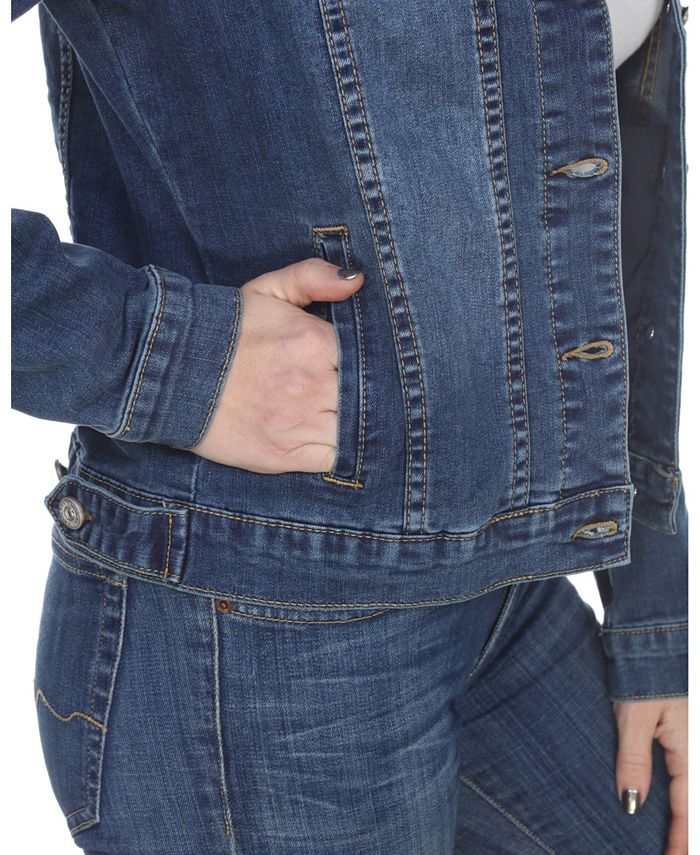 White Mark Women's Denim Jacket - Macy's