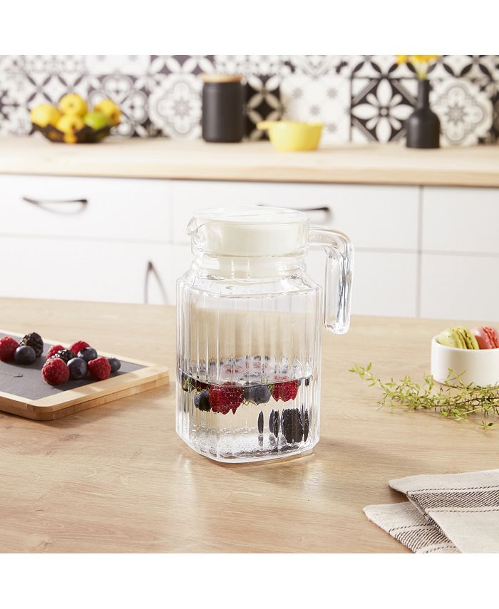 Luminarc Quadro Jug with White Lid - Macy's