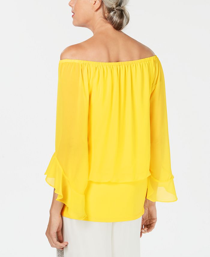 MSK Off-The-Shoulder Embellished Top - Macy's