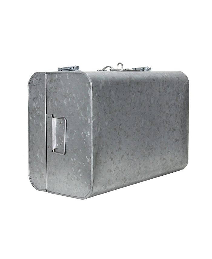 Brewster Home Fashions Hillard Large Galvanized Silver Case - Macy's