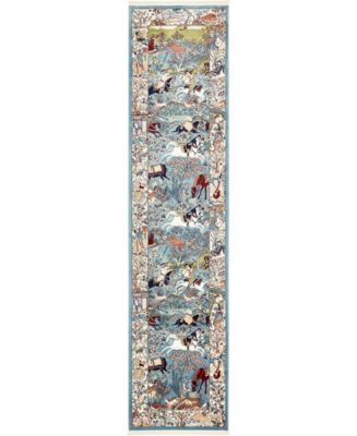 Bayshore Home Zara Zar3 3' x 13' Runner Area Rug - Macy's