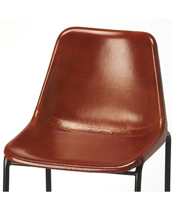 Butler Specialty Butler Myles Leather Bar Stool - Macy's