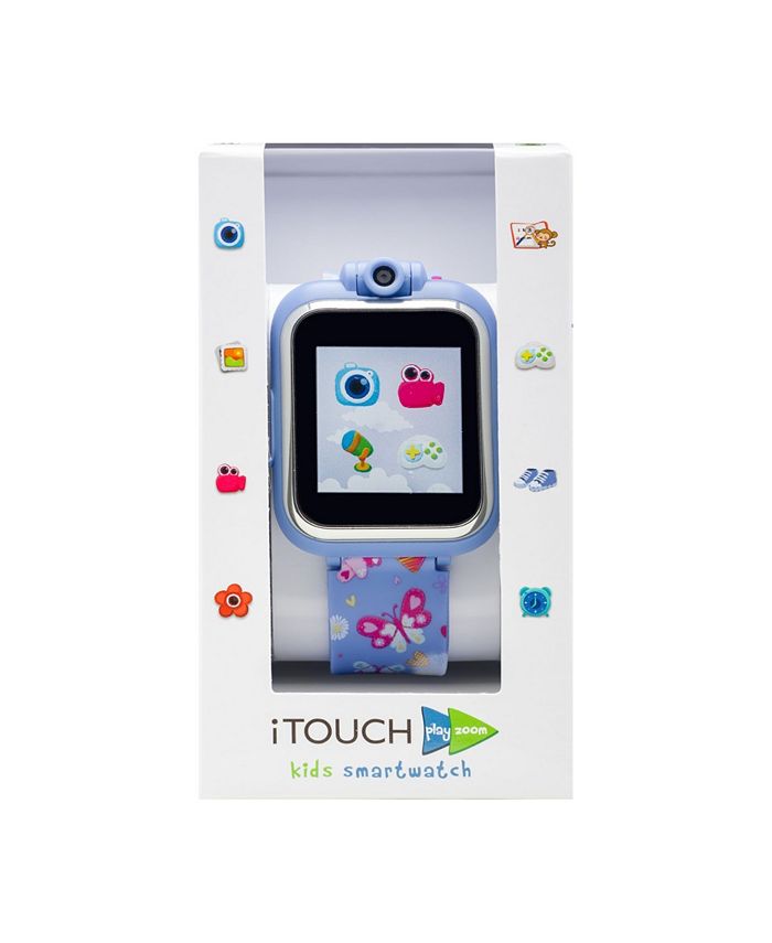 iTouch PlayZoom Kids Smartwatch with Lavender Butterfly Printed Strap ...